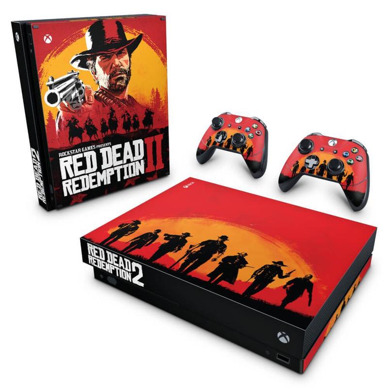 Adesivo Compatível Xbox One X Skin - Red Dead Redemption 2 - Pop Arte ...