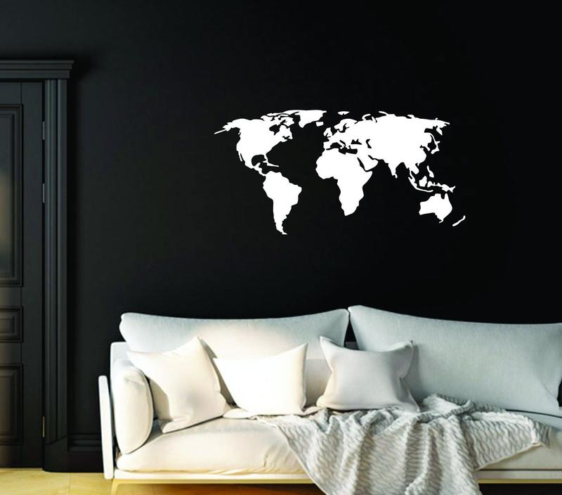 Adesivo decorativo Mapa Mundi para paredes - Decola - Adesivo ...