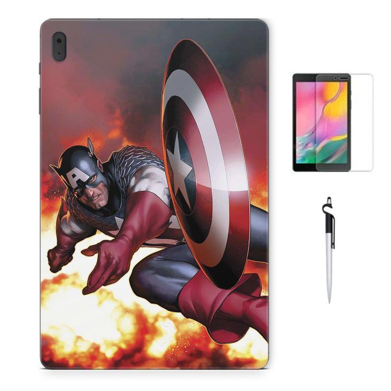 Adesivo Galaxy Tab S8 Plus SM-X806 Capitão America 2 Com Película e ...