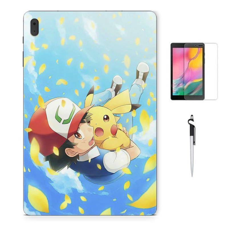 Adesivo Galaxy Tab S8 SM-X7068 Pokémon Pikachu Com Película e Caneta ...