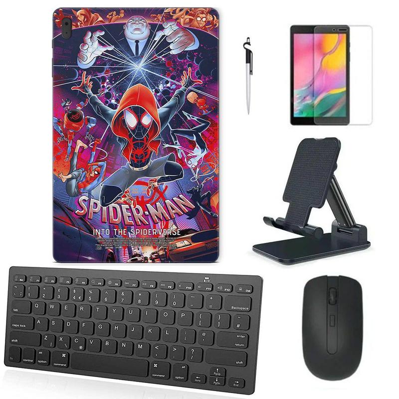 Adesivo Galaxy Tab S8 SM-X7068 Spider-Man 1 /Sup/Tecl/Mou/Can/Pel Preto ...