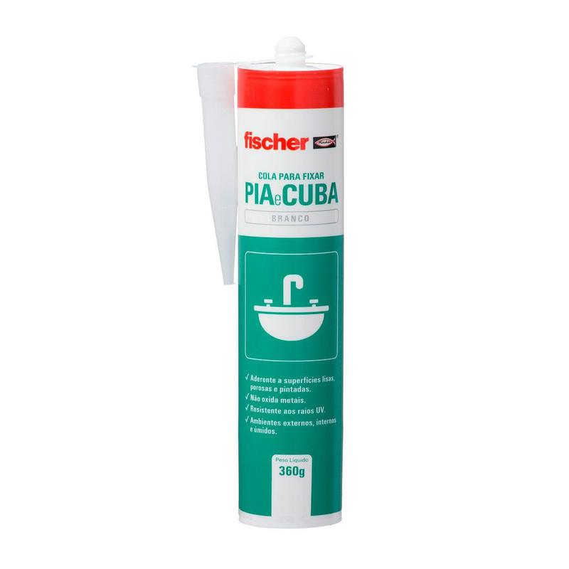 Adesivo para fixação de cuba e pia 360 gramas branco - Fischer Brasil ...