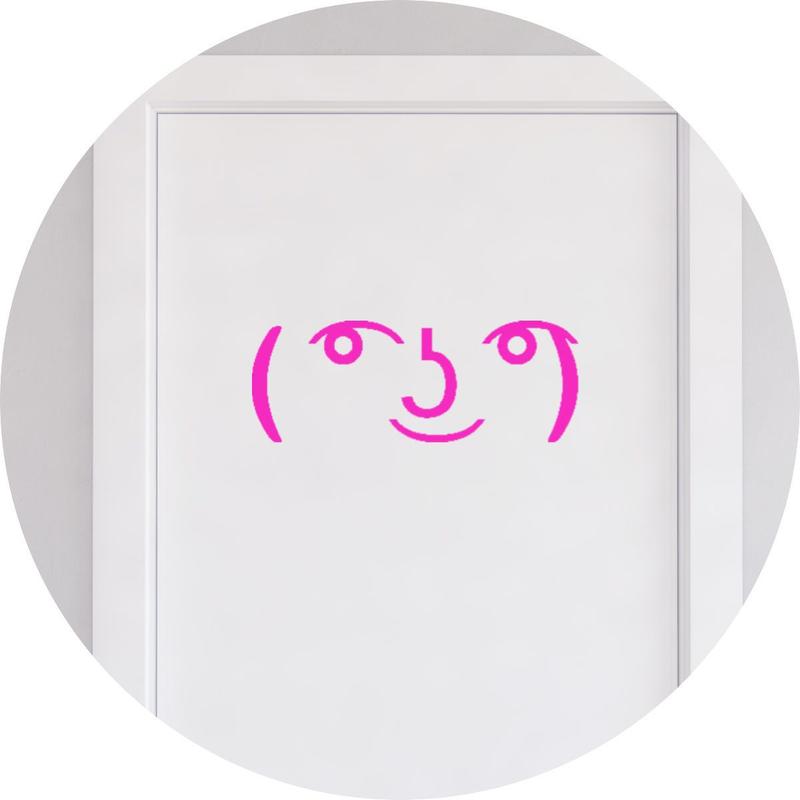 Adesivo para Porta Lenny Face Meme - Melhor Adesivo - Adesivo para ...
