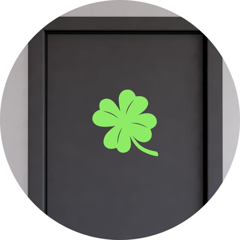 Adesivo para Porta Trevo da Sorte 4 Folhas - Melhor Adesivo - Adesivo ...