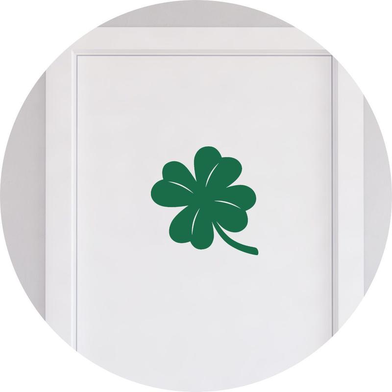 Adesivo para Porta Trevo da Sorte 4 Folhas - Melhor Adesivo - Adesivo ...