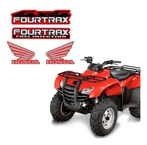 Adesivo paralama quadriciclo honda fourtrax 420 2008 a 2013 ...