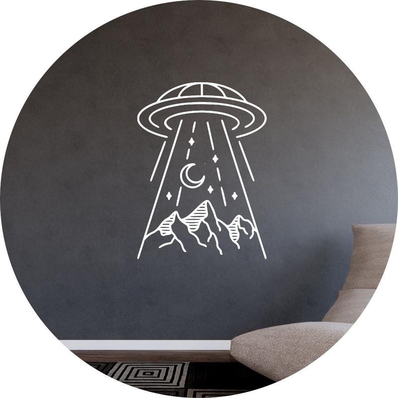 Adesivo Parede Sala Abdução Astral Ovni - Melhor Adesivo - Acessórios ...