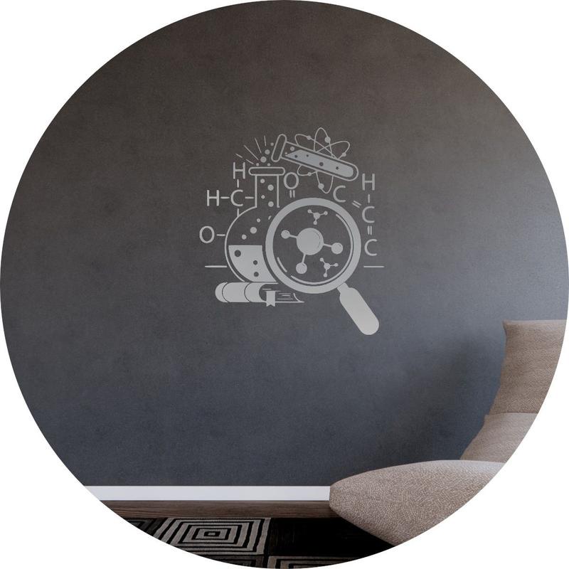 Adesivo Parede Sala Laboratório De Ciências Science - Melhor Adesivo ...