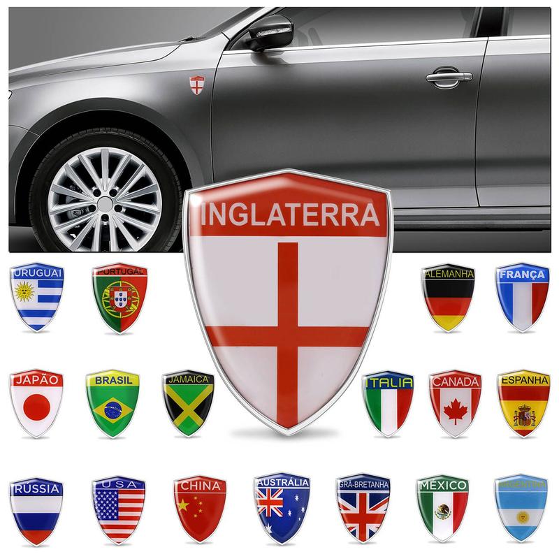 Adesivo Resinado Países Universal Emblema Tunning Cromado - Marçon ...