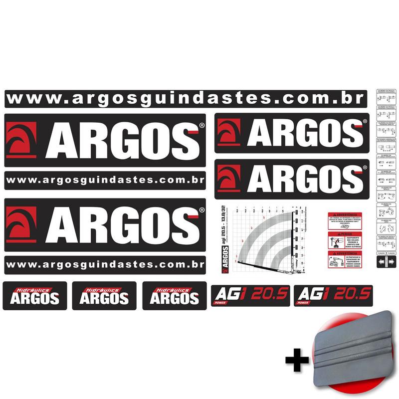 Adesivos Munck Argos Agi 20.5 com Etiqueta Advertência Mk - MAF ...