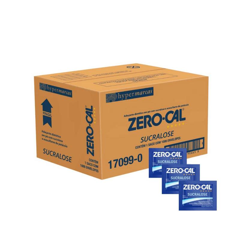 Adoçante Zero Cal Sucralose Caixa C/ 1000 Sachês - Adoçante - Magazine ...