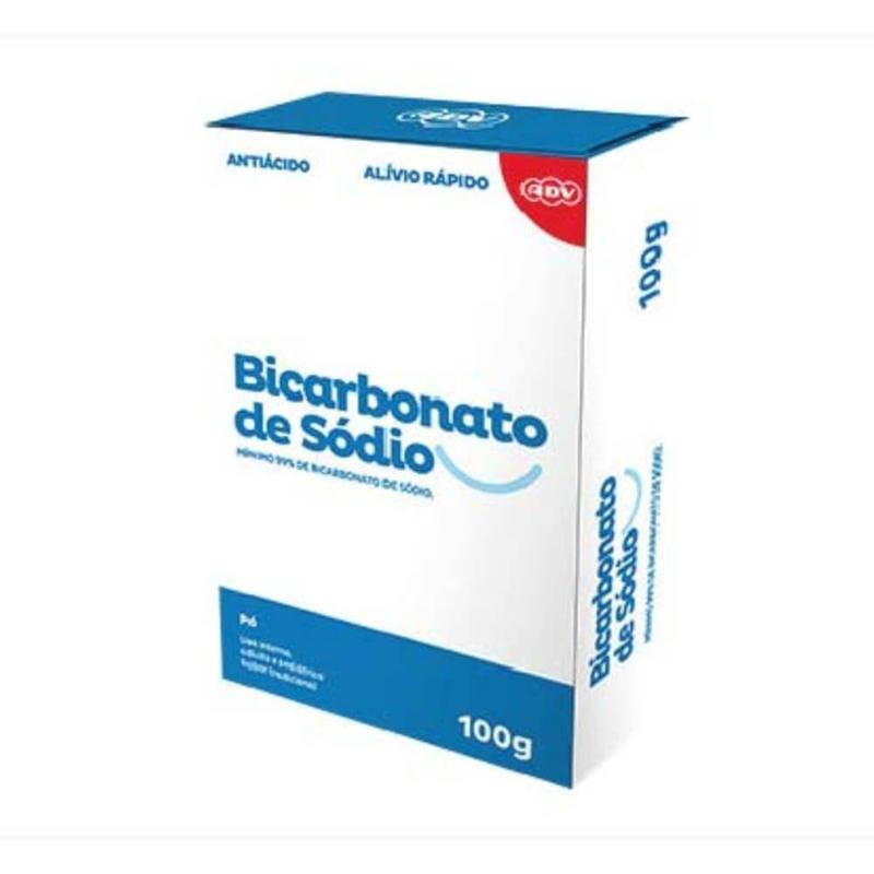 Adv Bicarbonato De Sódio Cartucho 100g - Sal de Fruta / Antiácido ...