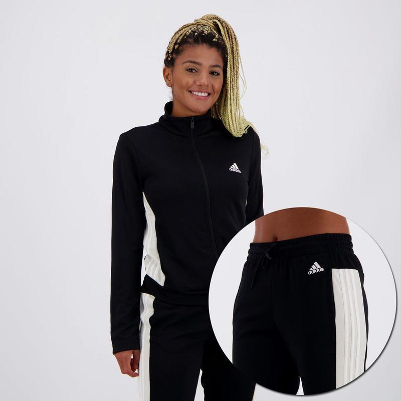 Agasalho Adidas Teamsports Feminino Preto - Agasalho e Moletom ...
