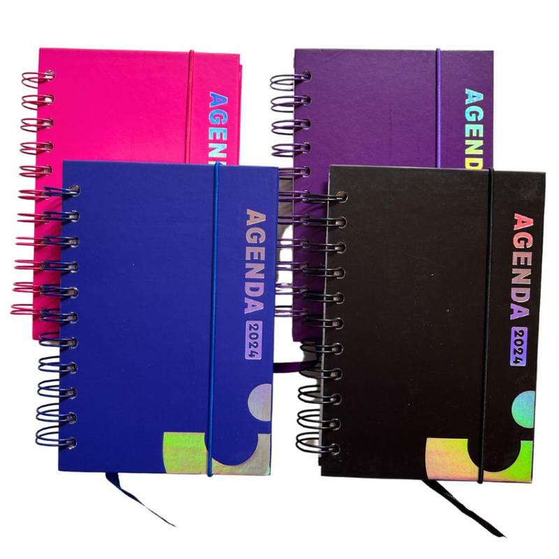 Agenda 2024 Capa Dura Lisa A6 /WX Gift - Agendas e Calendários ...