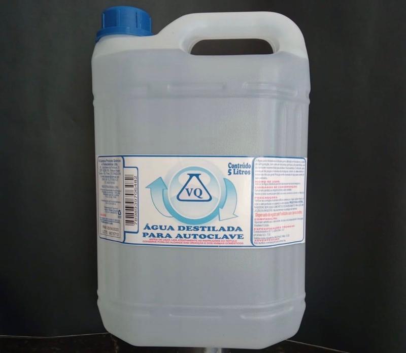 Agua Destilada 5 Litros - viquimica - Equipamento Médico e Hospitalar ...