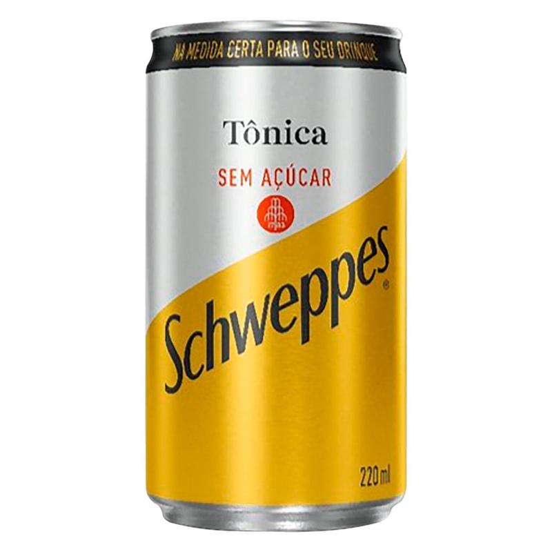 Agua Tonica Schweppes Sem Açúcar Lata 6 x 220ml - Água Tônica ...