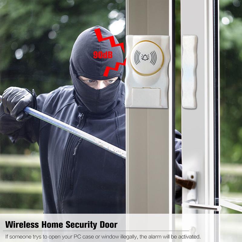 Alarmes de Porta Aberta Contra Invasão Residencial Sonoro Janela Alerta ...