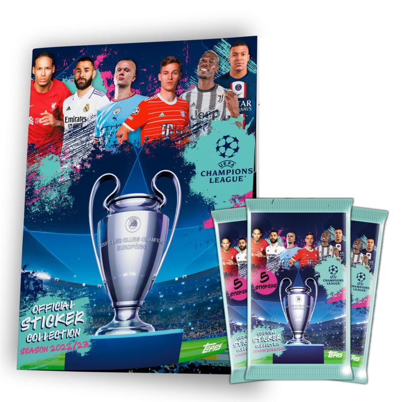 Album De Figurinha Uefa Champions League 2022/23 + 20 Envelopes - Topps ...