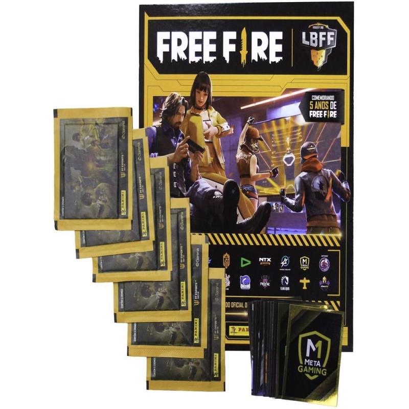Album de figurinhas free fire album+6envelopes - PANINI - Álbum de ...