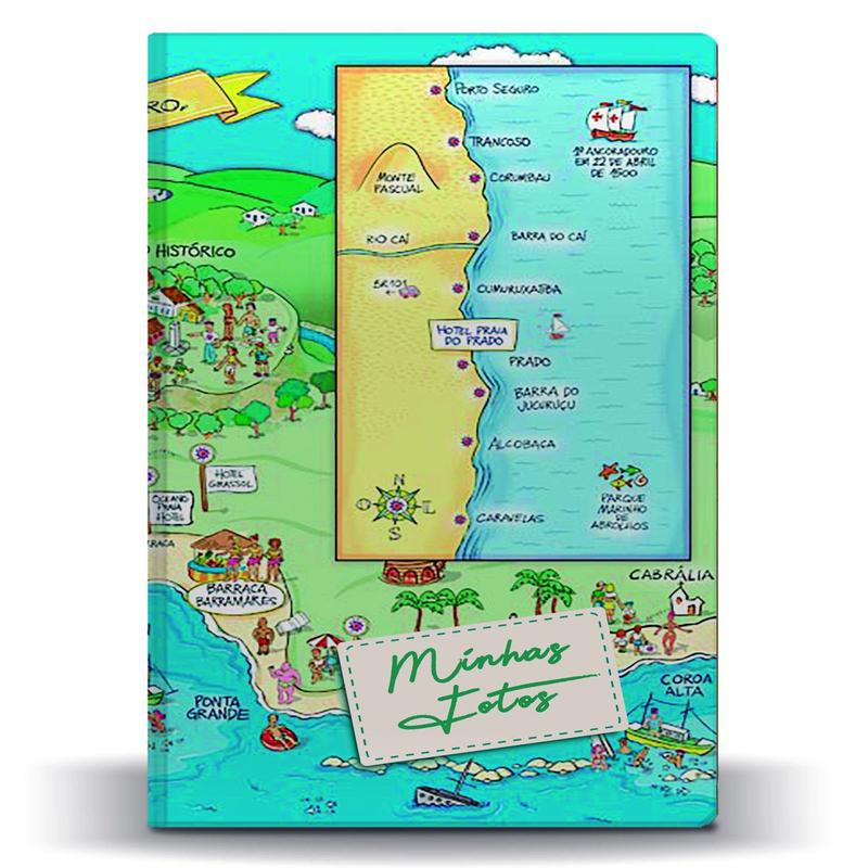 Álbum de Fotos Porto Seguro Mapa - 500 Fotos 10x15 - TUDOPRAFOTO ...