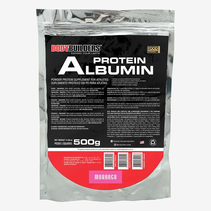 Albumin Protein 500g- Refil - Proteína do ovo- Suplemento em pó ...
