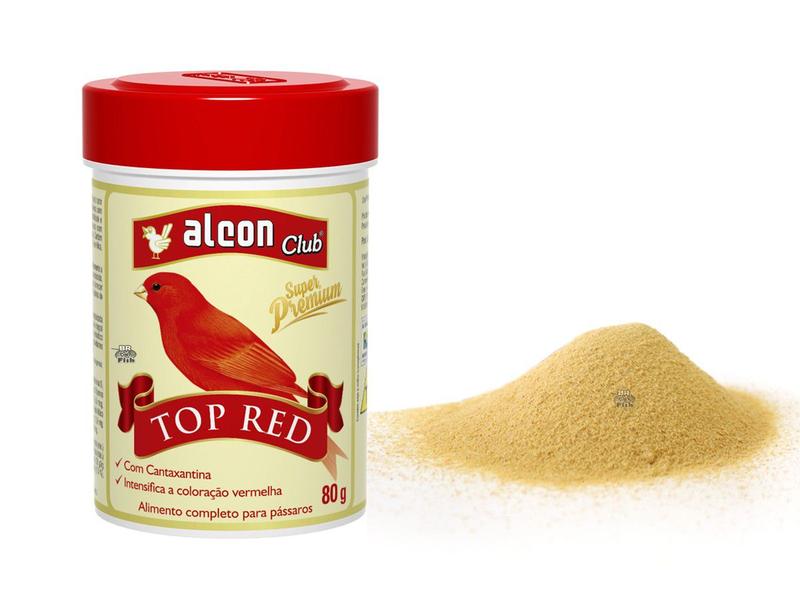 Alcon Club Top Red Intensifica A Coloração De Canários 80g - Tinta de ...