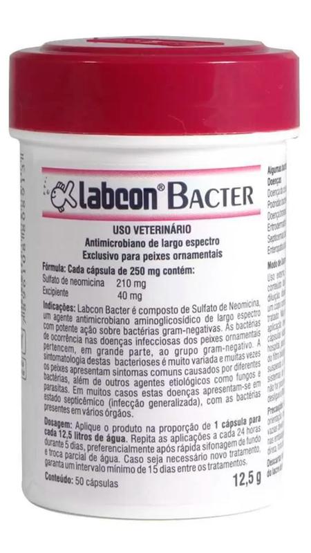 Alcon Labcon Bacter 50 Cápsulas - Antibiótico - Magazine Luiza