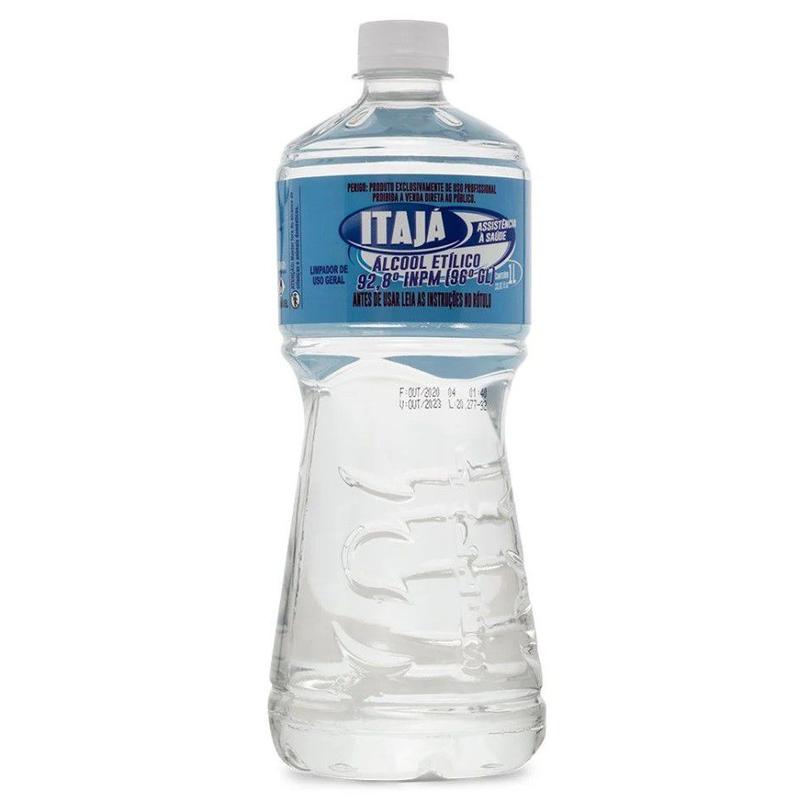 Álcool 92,8 graus (96%) 1000 ml - itajá - ITAJA - Álcool de Limpeza ...