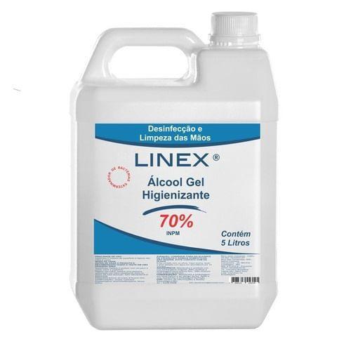 Álcool Gel 70º LINEX 5L / 4,3kg - Álcool em Gel para as Mãos - Magazine ...