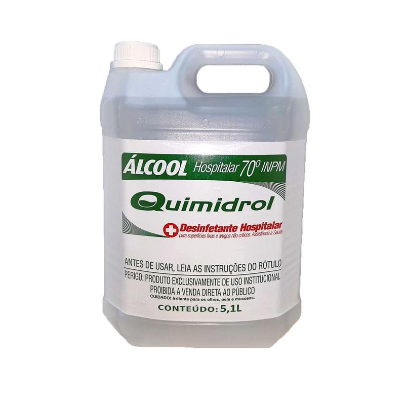 Álcool Hospitalar 70ºINPM Etílico - Quimidrol - Álcool de Limpeza ...
