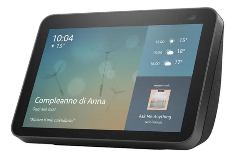Alexa Echo Show 8 2nd Gen Com Assistente Virtual Alexa, PRETO - Smart ...