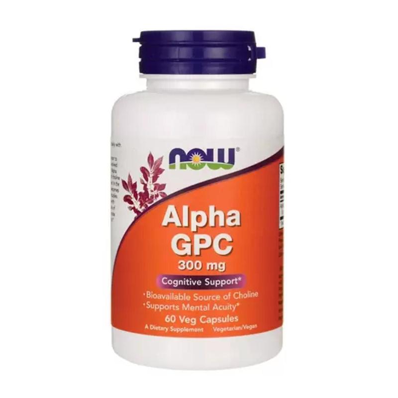 Alfa GPC 300 mg 60 Cápsulas Vegetais - NOW Foods - Triptofano - Magazine Luiza