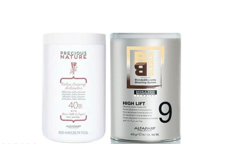 Alfaparf precious nature 40 vol + pó descolorante high lift 9 tons ...