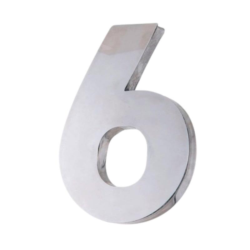 Algarismo Número para Casa Prédio Inox 0 a 9 12cm - Takinox - Letras e ...