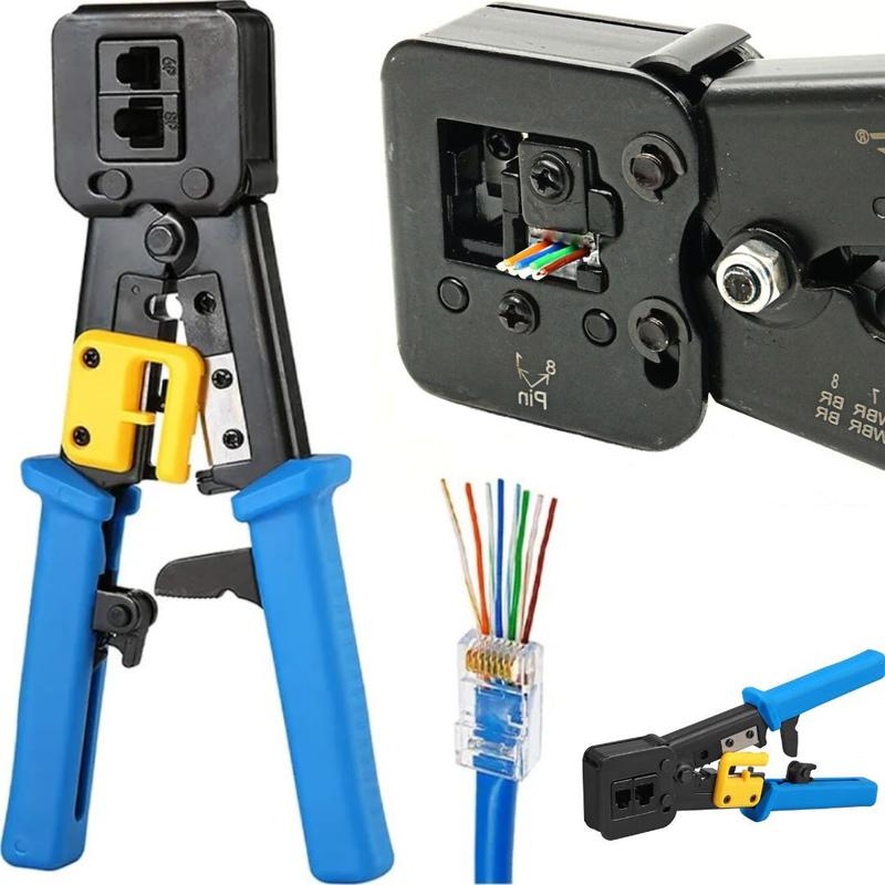 Alicate de Crimpar Prensa Cabo Rede Terminal EZ RJ45 RJ11 12 ...
