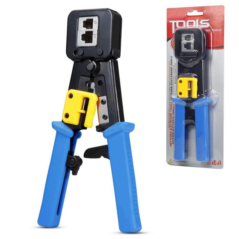 Alicate de Crimpar Rede Rj45 Rj11 Rj12 6p e 8P Decapador Multifuncional ...