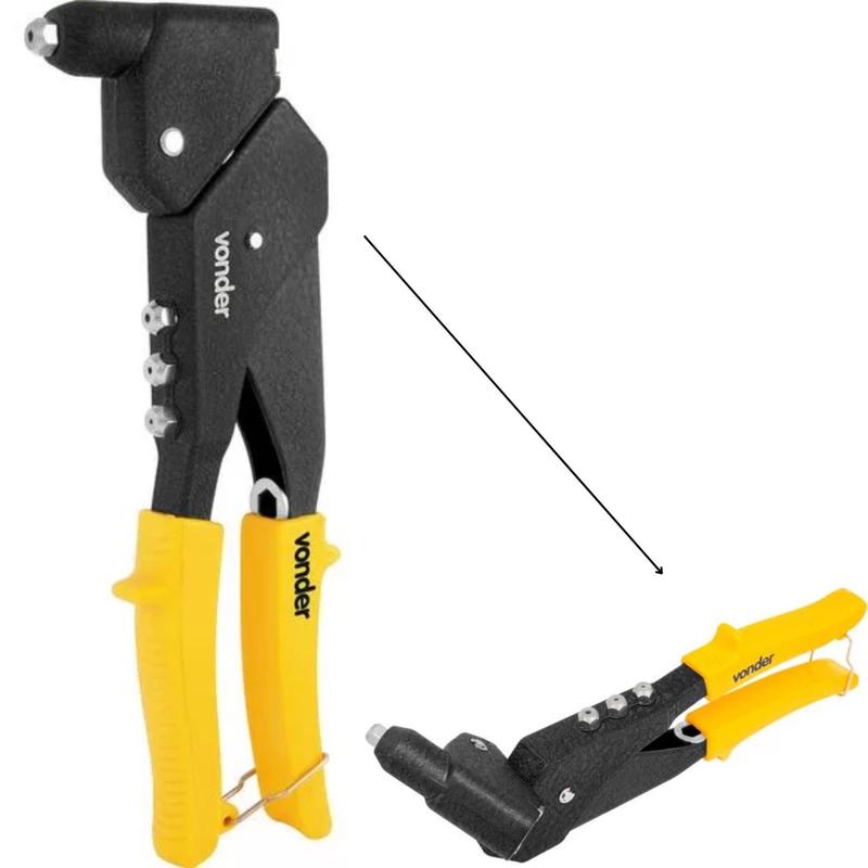 Alicate Rebitador com Cabeça Giratória 360º Manual 4 Bicos Vonder ...
