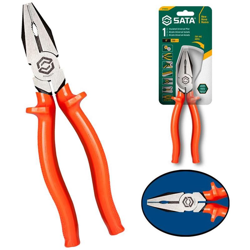 Alicate Universal 8 Polegada Isolado ST700022L SATA - Alicate Universal - Magazine Luiza