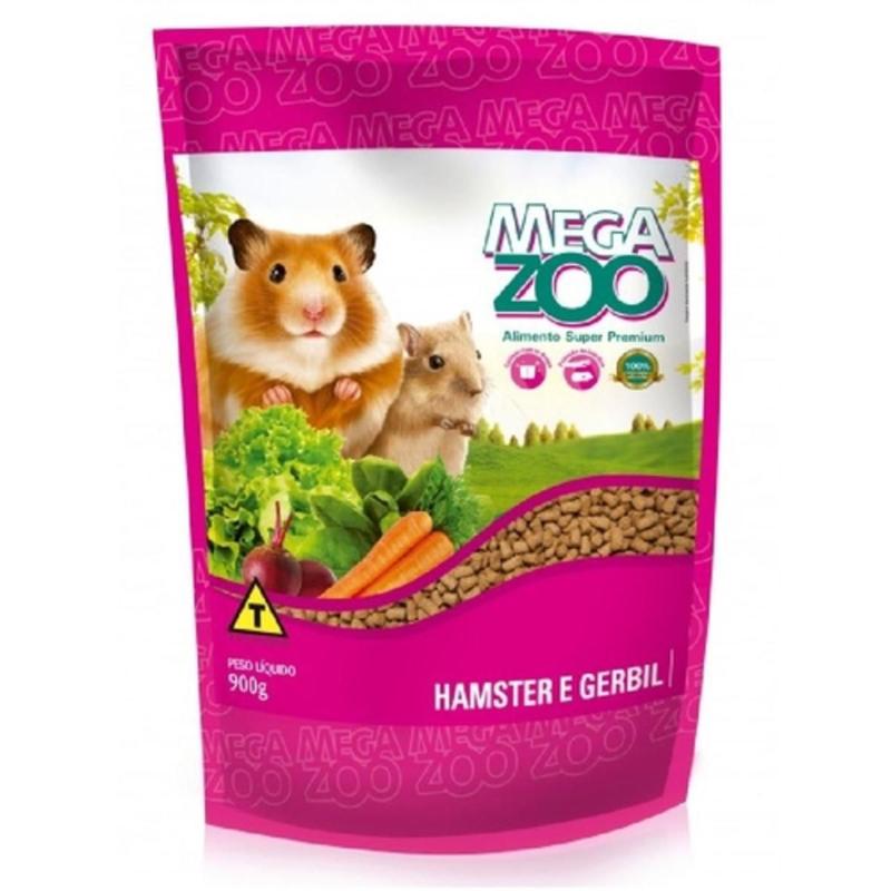 Alimento Extrusado Megazoo Para Hamster E Gerbil 900g - Ração para ...