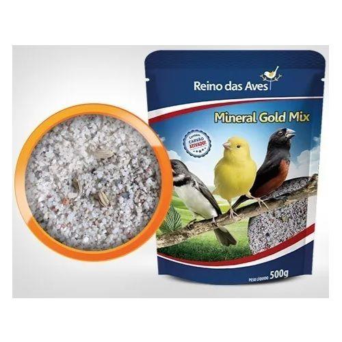Alimento para Pássaros Mineral Gold Mix Reino das Aves 500 g - Alpiste ...