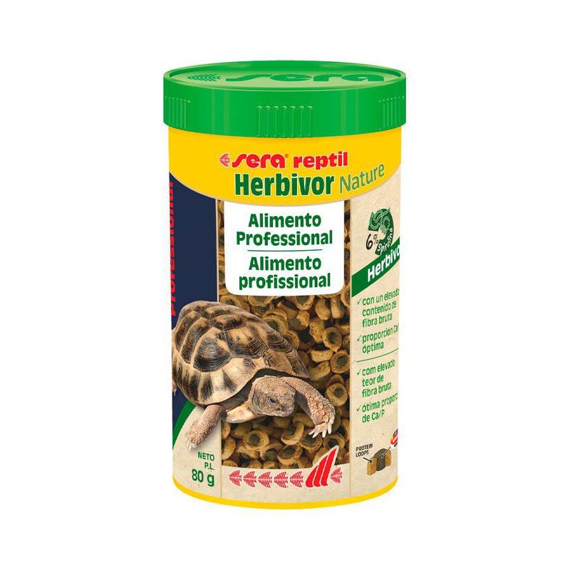 Alimento Sera Réptil Professional Herbivor Nature para Réptil 80 g ...