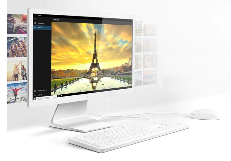 All-in-one LG 22v Intel QuadCore Branco 8GB de Memoria + 628GB UltraVeloz, Windows11 ...