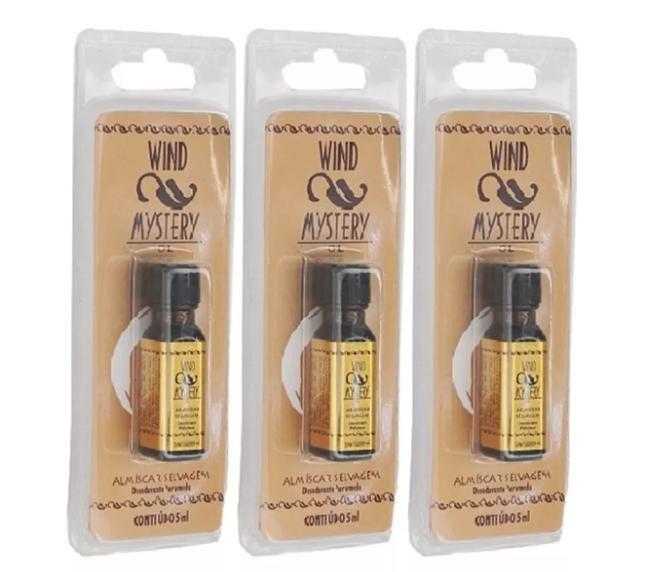 Almiscar Selvagem Wind Mystery Óleo Perfumado 5ml - 3 Unid - Rugól ...