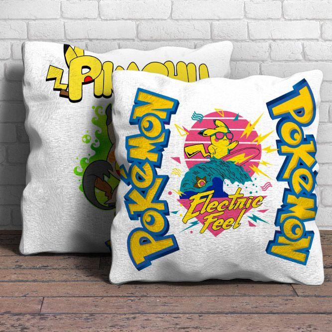 Almofada Anime Pokémon M1 40x40 Frente e Atrás - Impacta DG - Almofada ...