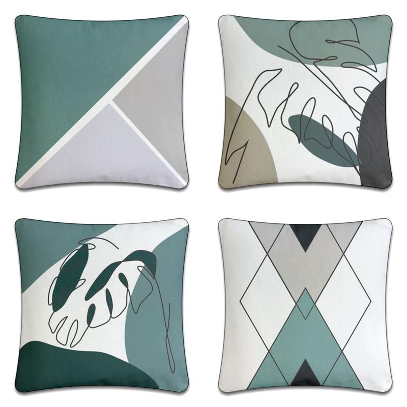 Almofada Decorativa - jogo com 4 unidades 45x45 - Lerina Variedade ...