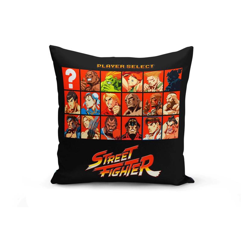 Almofada Gamer - Street Fighter Player Select - JPS INFO - Almofada ...