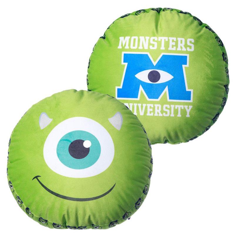 Almofada Mike Wazowski Redonda Aveludada Oficial Disney Monstros S.A ...