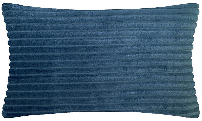 Almofada Retangular Flanel Pelúcia Azul Prussiano 50x28cm - Sua Casa ...