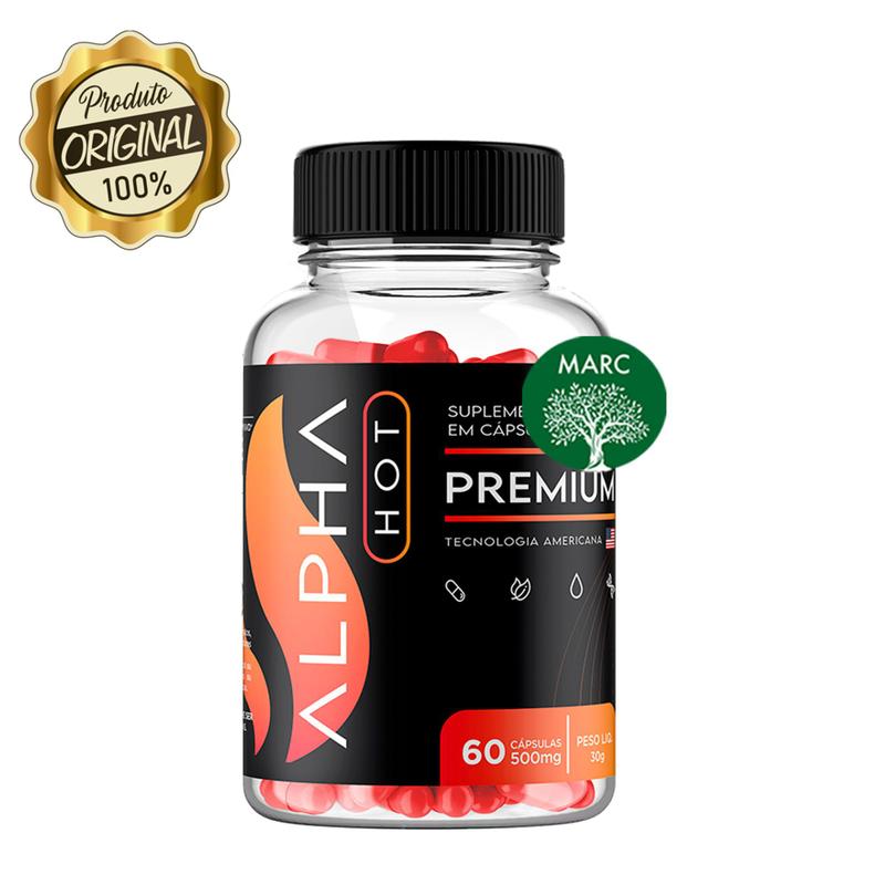 Alpha Hot Premium Original 60 Capsulas - Fórmula Importada - AlphaHot ...