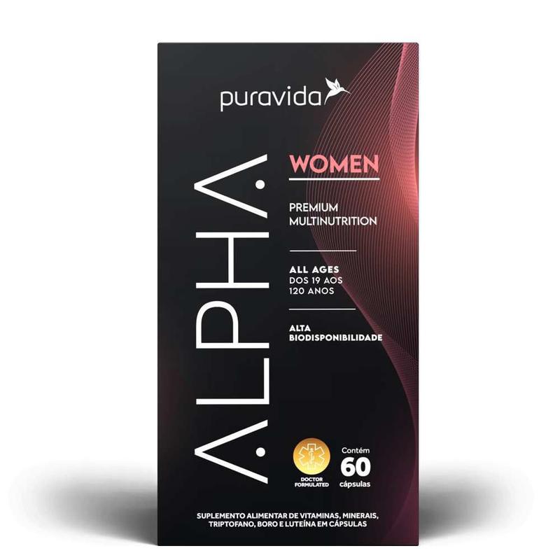 Alpha Women 750mg 60 cápsulas Puravida - Multivitamínico ...